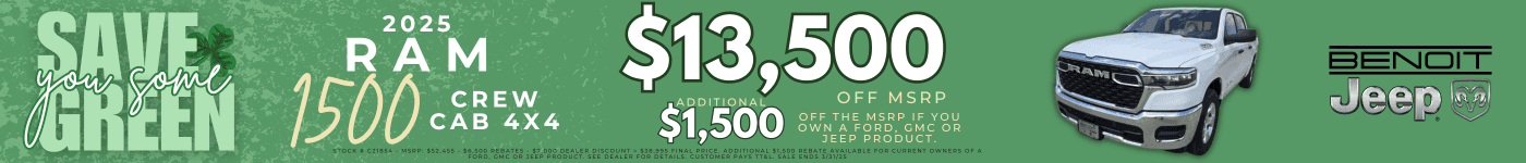 Benoit Chrysler Dodge Jeep Ram | CDJR Dealer in Leesville, LA