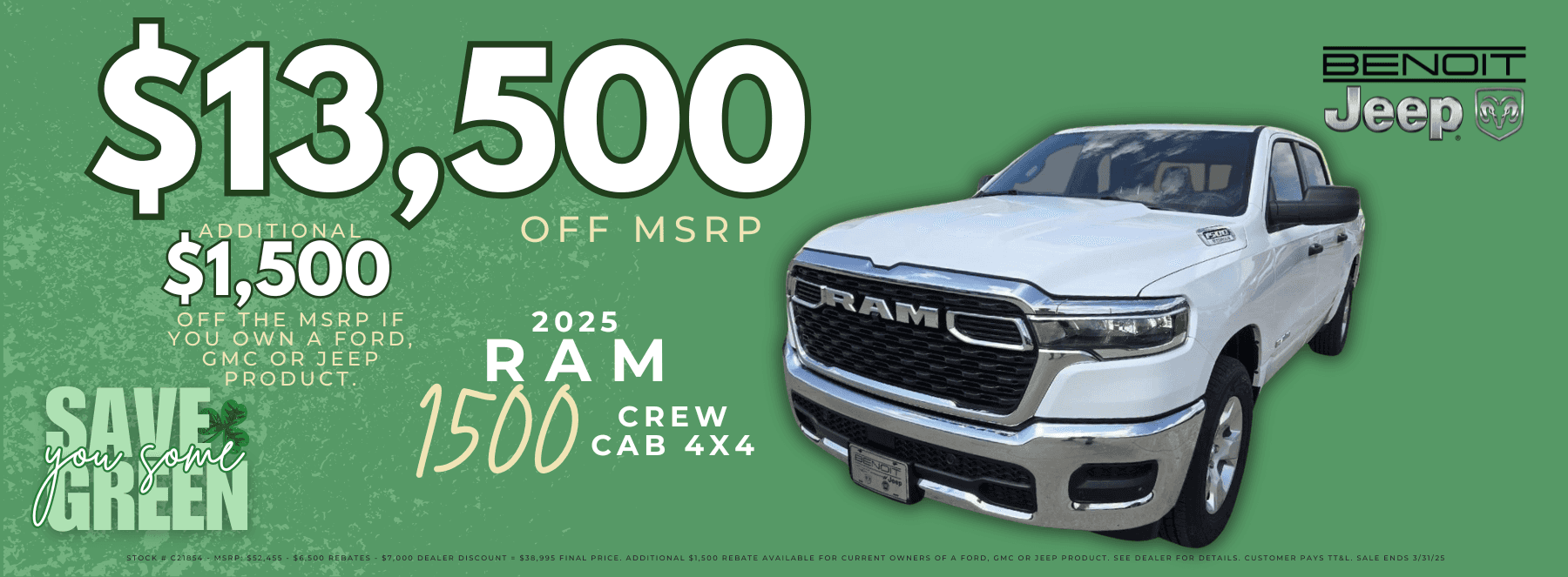Benoit Chrysler Dodge Jeep Ram | CDJR Dealer in Leesville, LA