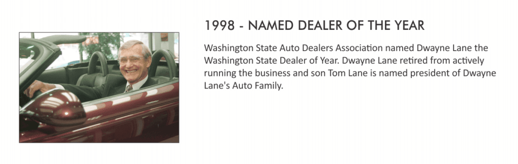 History of Dwayne Lane's Auto Family | Everett & Burlington