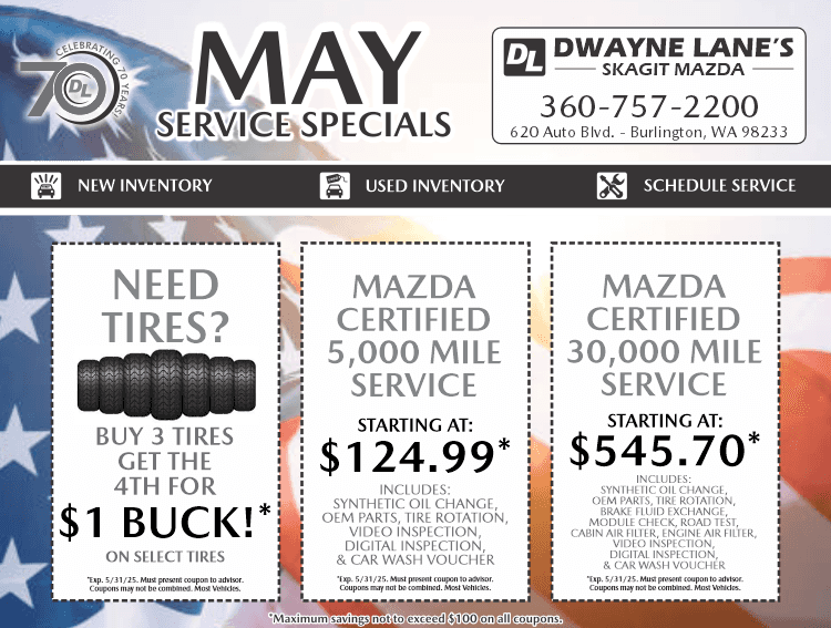 Service Coupons | Dwayne Lane's Skagit Mazda | Burlington
