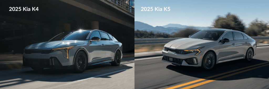 2025 Kia K4 vs 2025 Kia K5 | Jerry Seiner Salt Lake Kia