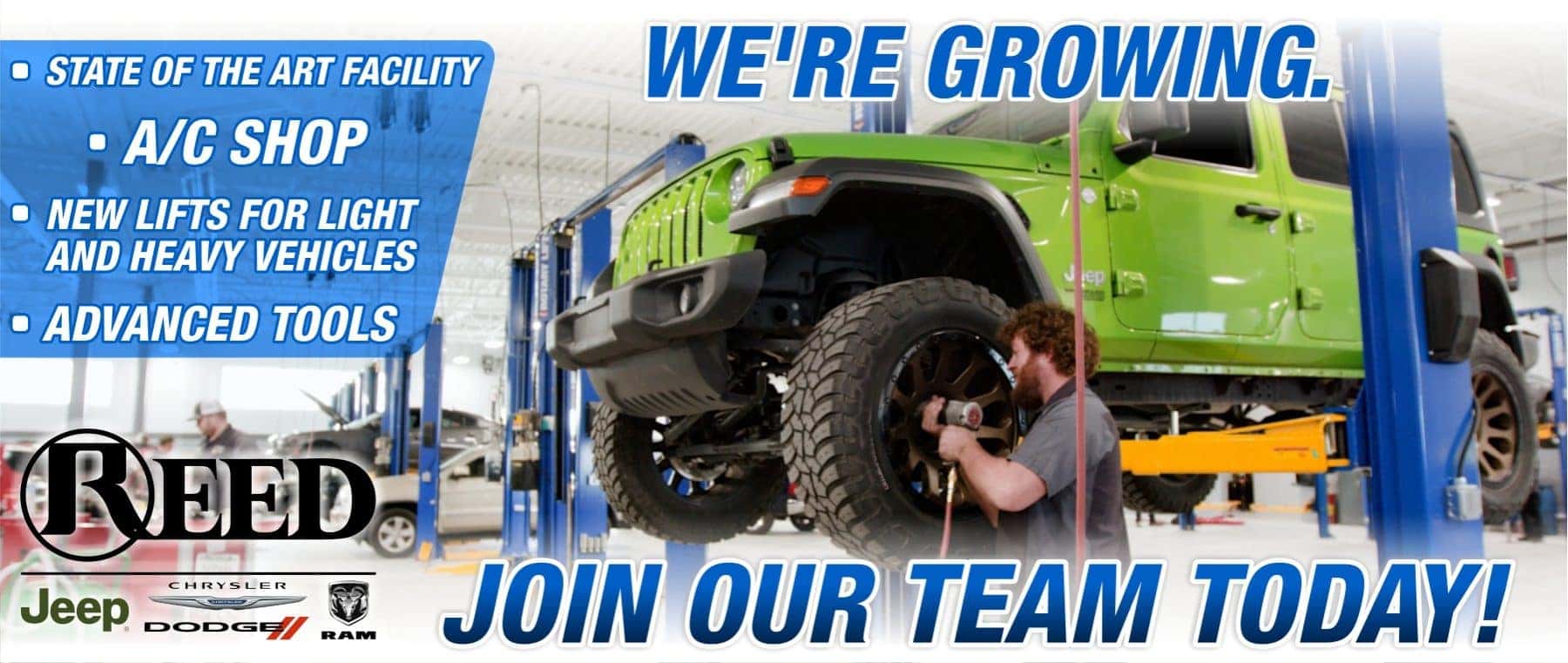 Merriam and Lenexa Automotive Job | Reed Jeep Chrysler Dodge Ram Of ...