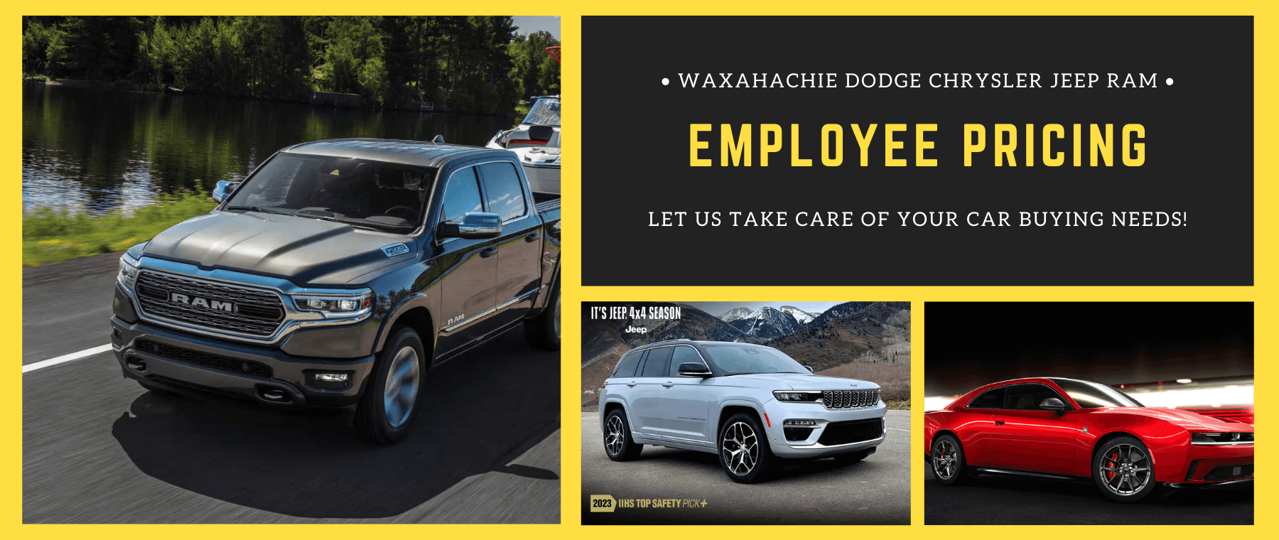 Employee Pricing | Waxahachie Dodge Chrysler Jeep Ram